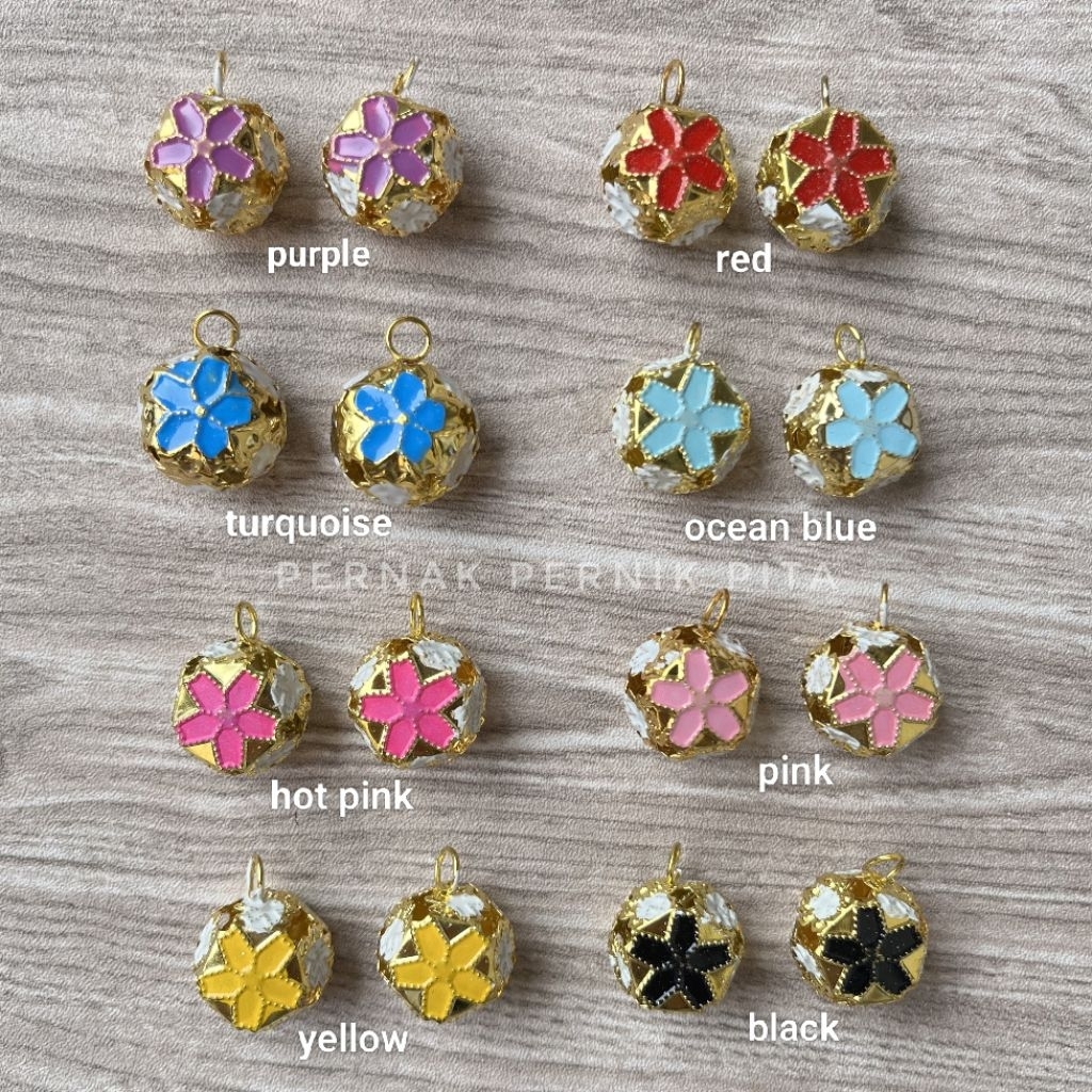 Jual Bandul Bola Krincingan Lonceng Bunga 1.5cm 1.8cm | Craft DIY ...