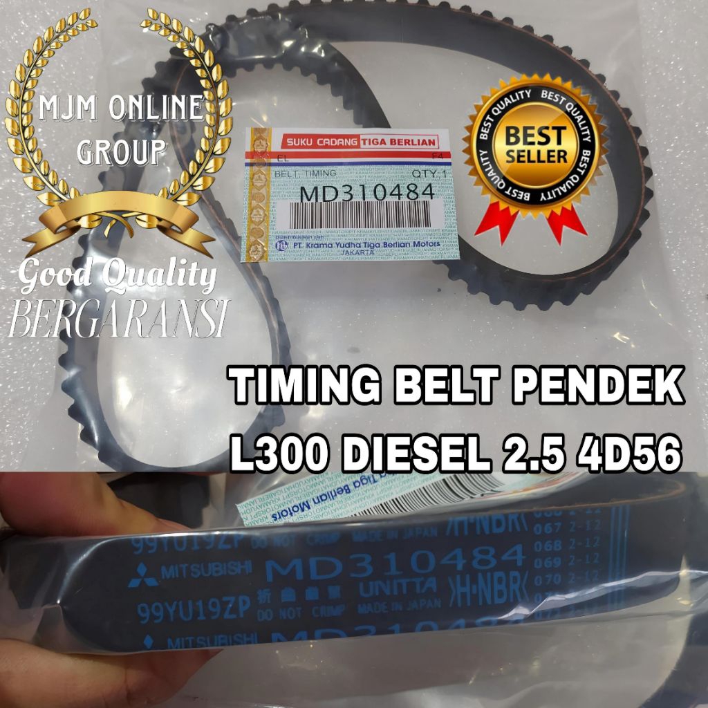 Jual Timing belt L300 diesel 2.5 cc 4d56 pendek | Shopee Indonesia