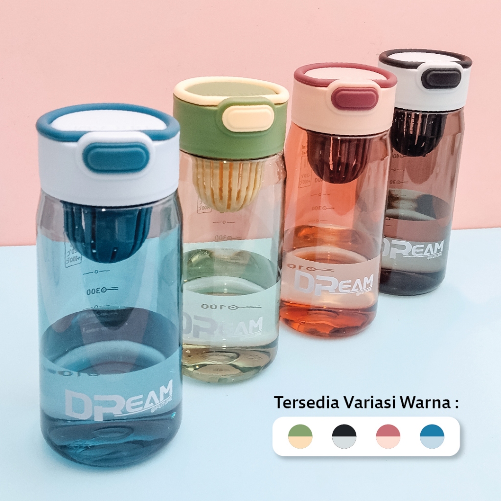 Jual Botol Minum Sekolah Kantor dengan Filter Penyaring Botol Infused ...