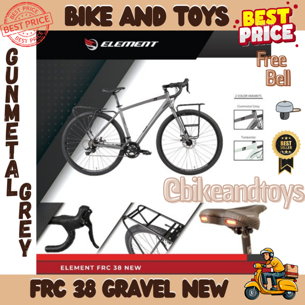 Jual Sepeda Balap Roadbike Element Gravel 700C FRC 38 New - FRC 38 ...