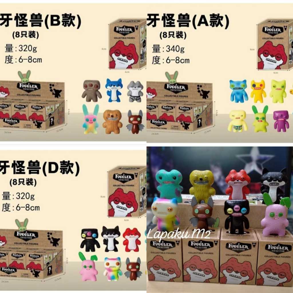 Jual FUGGLER Figure Mainan Pajangan FUGGLER Blind box series | Shopee ...