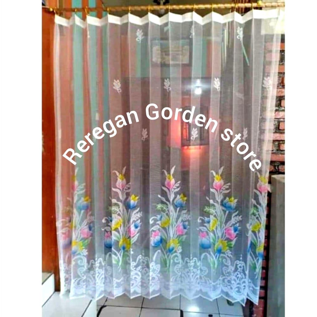 Jual pitrase motif bunga vitrase warna baru pitras plisket model kawat ...