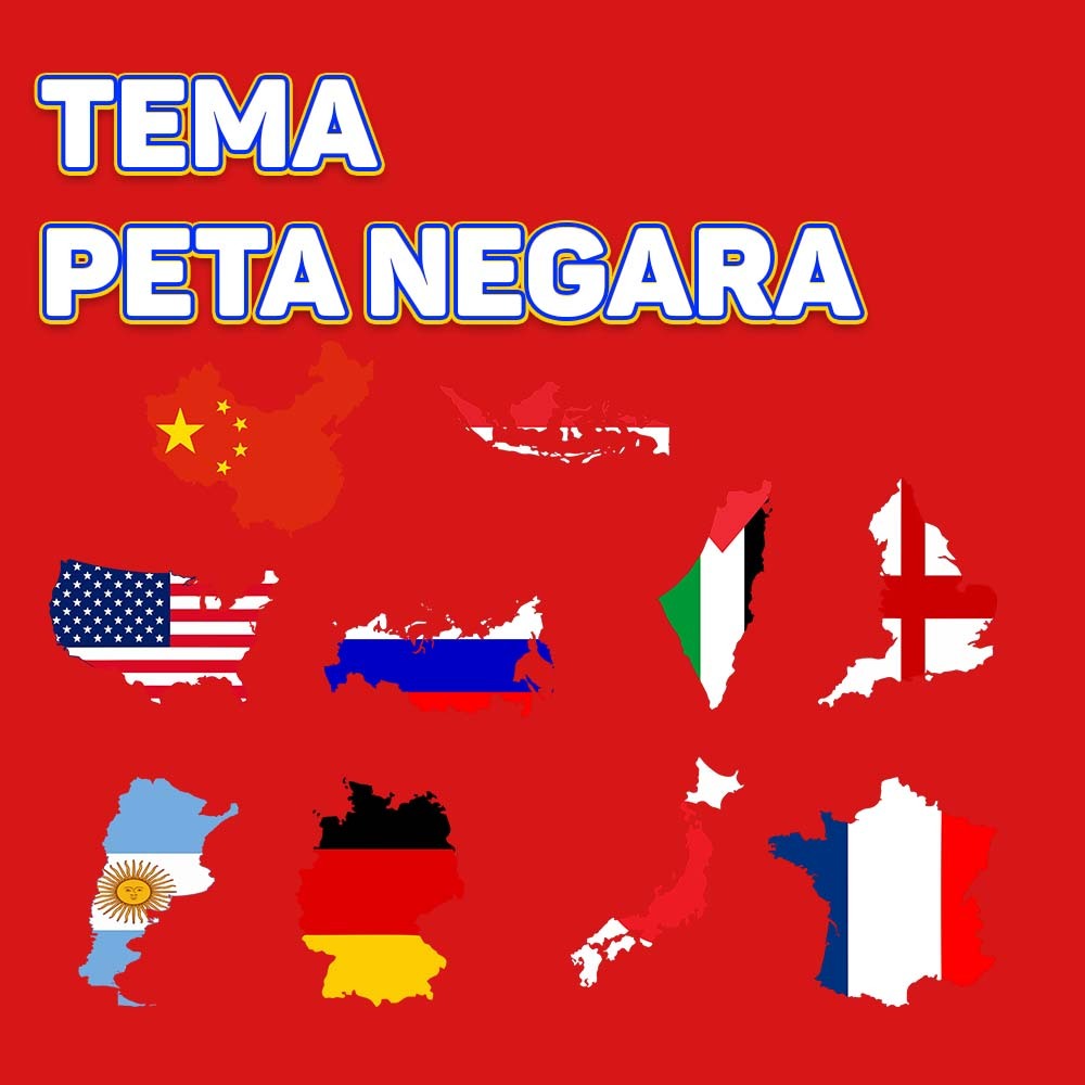 Jual SABLON SETRIKA SATUAN TEMA PETA NEGARA VOL.1 / SABLON DTF LANGSUNG ...