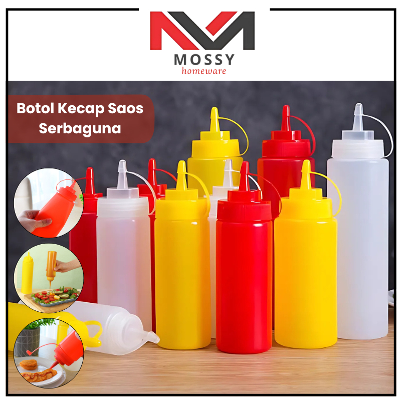 Jual MOSSY Botol Kecap Saos Mayonaise Minyak Cuka Bahan Plastik Murah ...