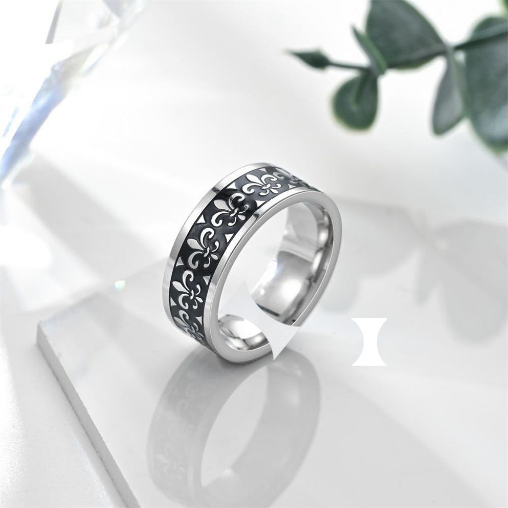 Jual cincin titanium trisula anti karat unisex kuat | Shopee Indonesia