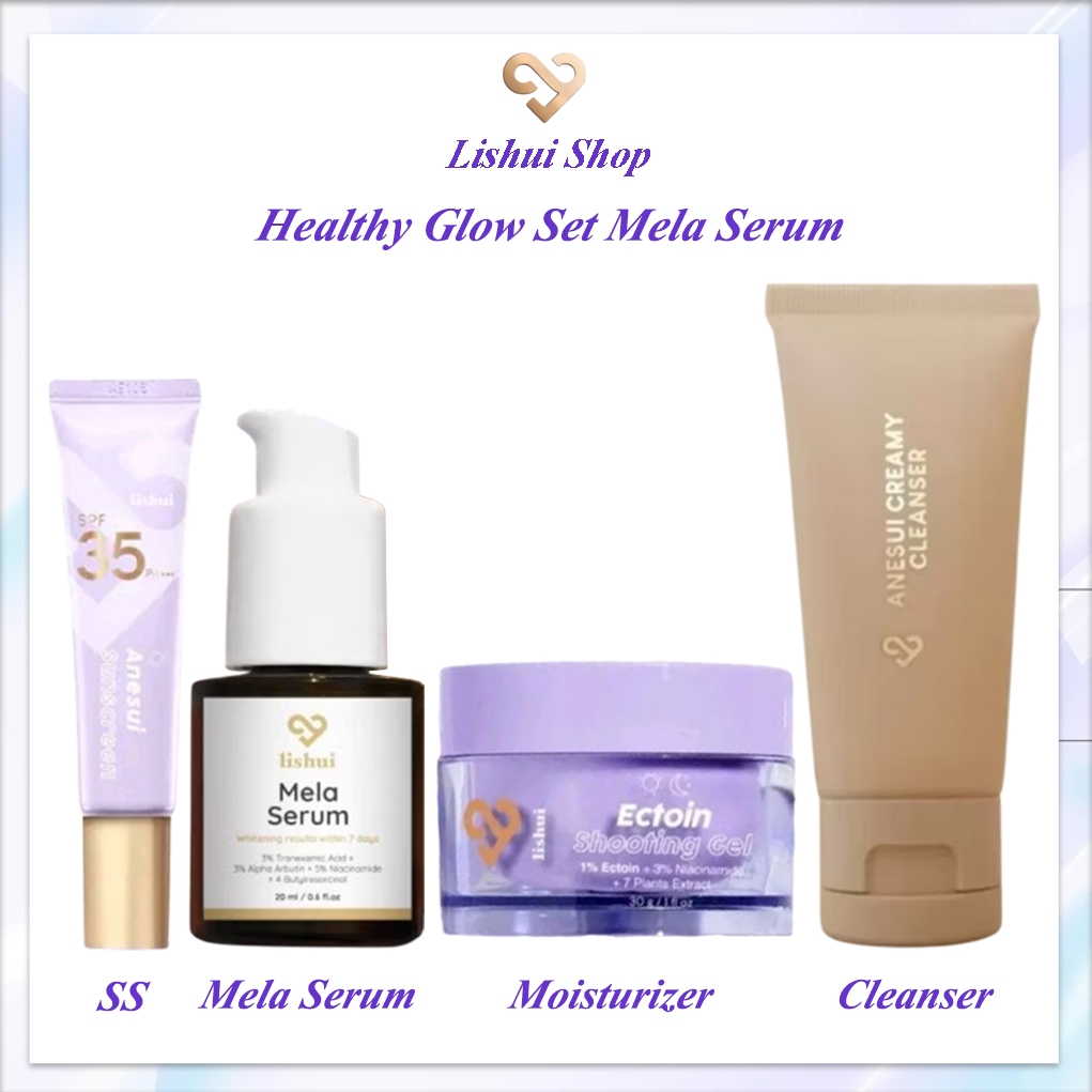 Jual Lishui Healthy Glow Set Mela Serum Paket Booster Glowing ...
