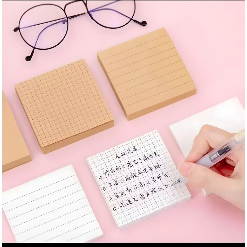 Jual Memoped grid line dot Memoped Craft Notepad Blank Polos Putih ...