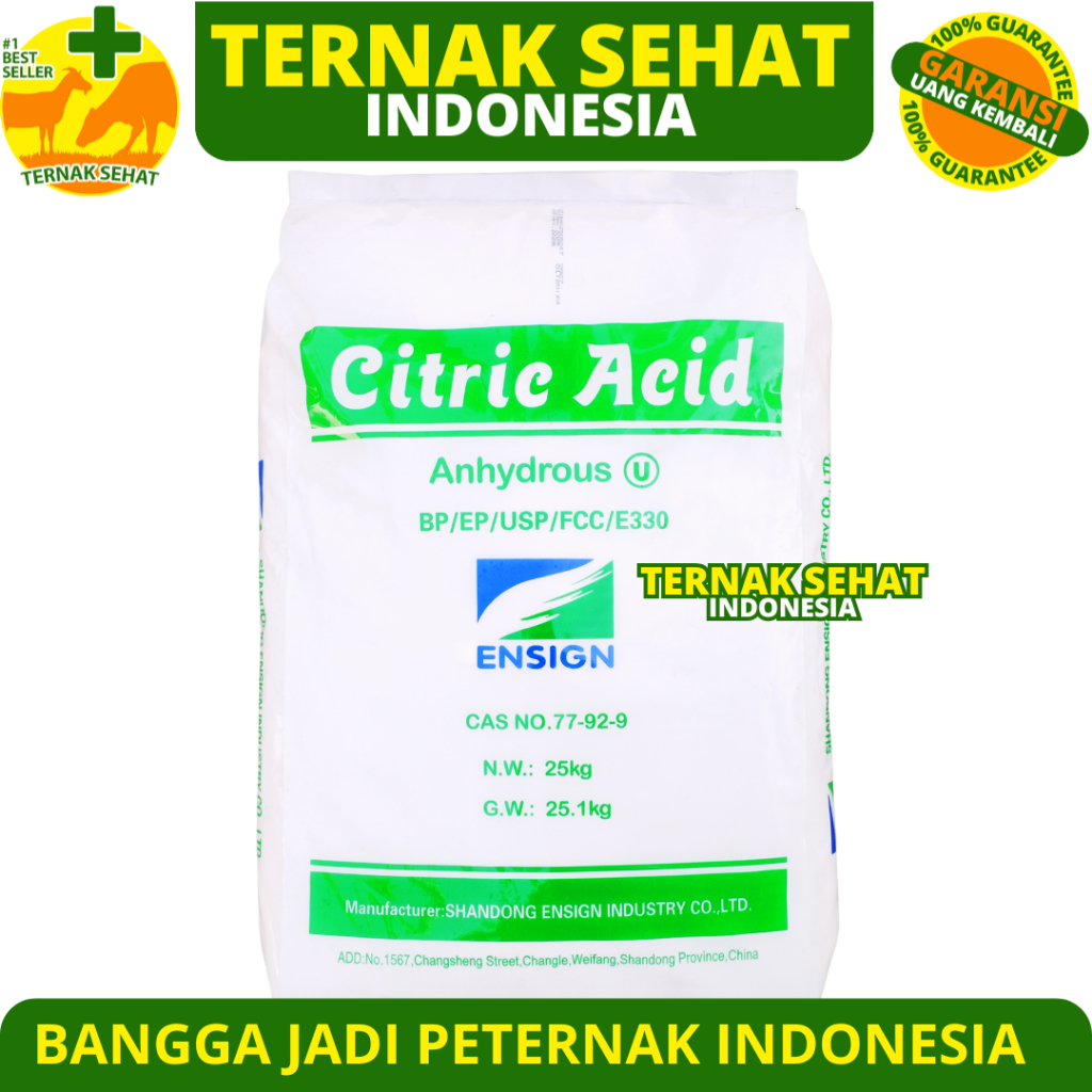 Jual CITRIC ACID ANHYDROUS - Citroen Sitrun Food grade Sitrun Makanan ...