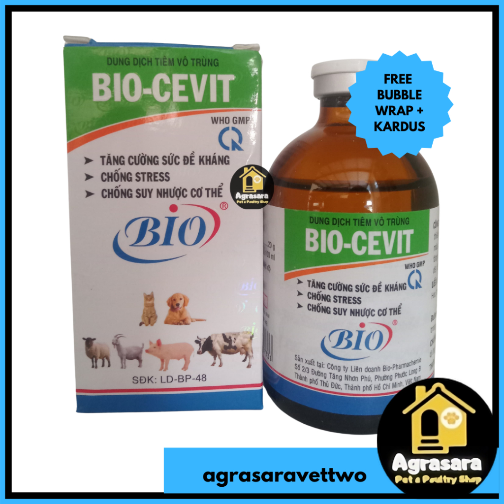 Jual Bio Cevit Vit C 100 Ml – VITAMIN C Hewan ternak untuk Meningkatkan ...