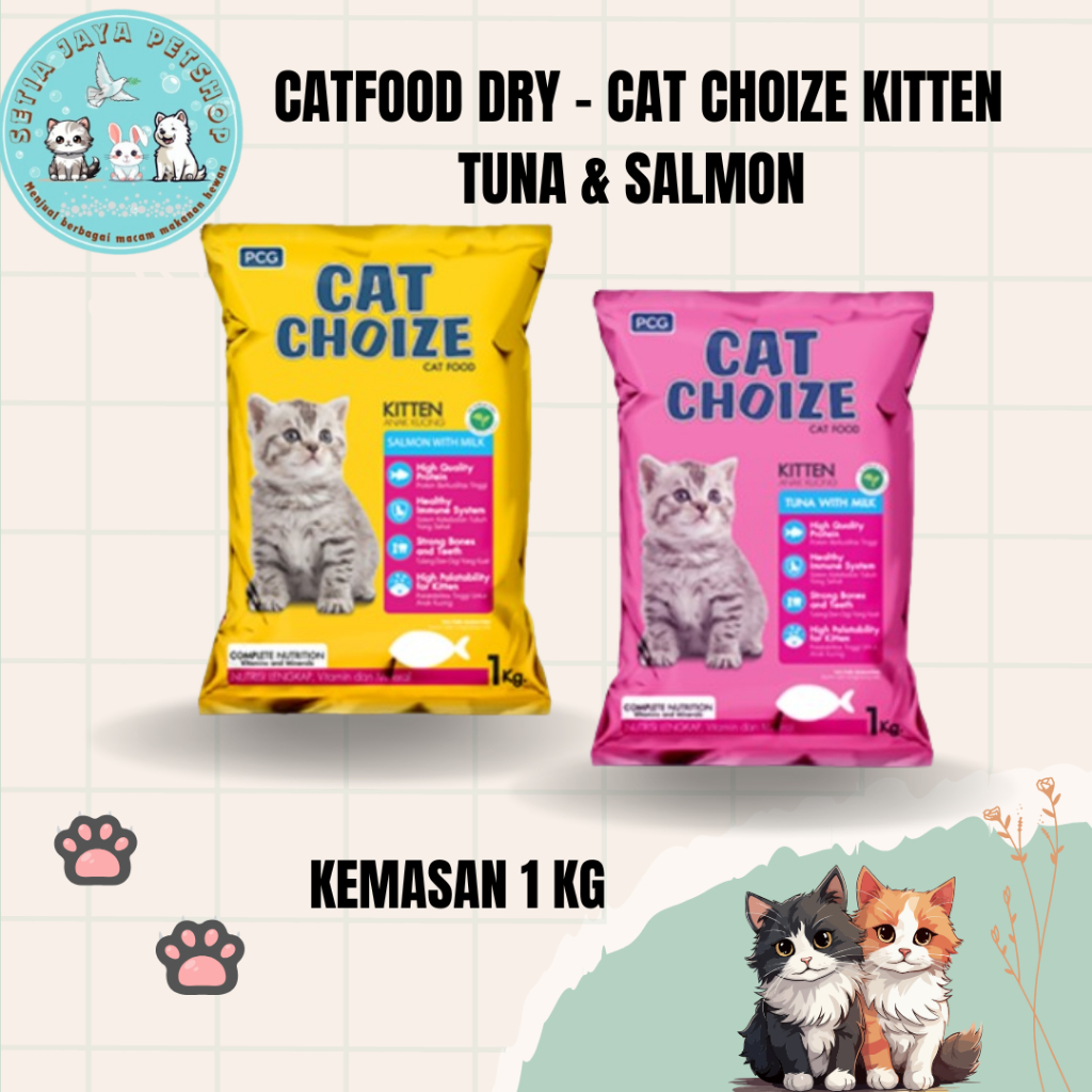 Jual Cat Choize Kitten All Variant Catfood Freshpack 1 kg | Shopee ...