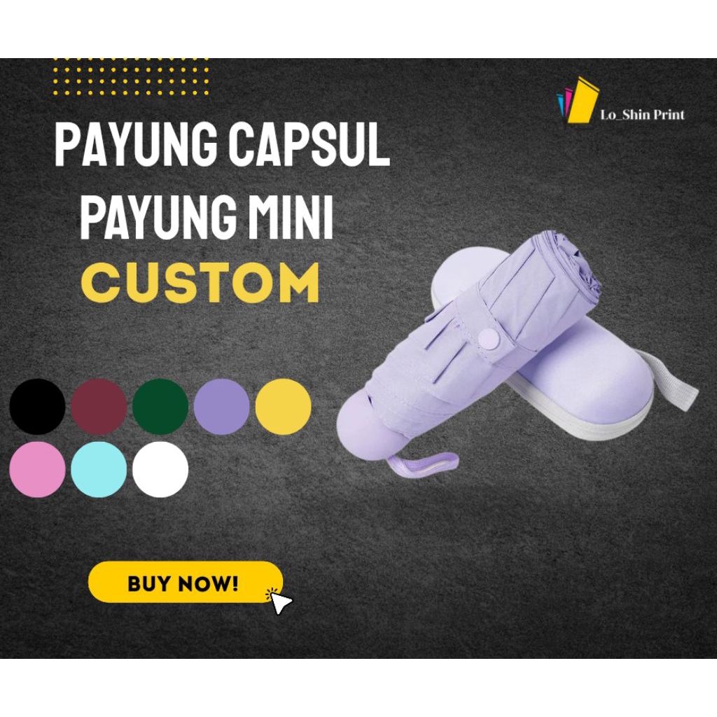 Jual payung kapsul/ payung kapsul custom/ payung mini/ payung mini ...