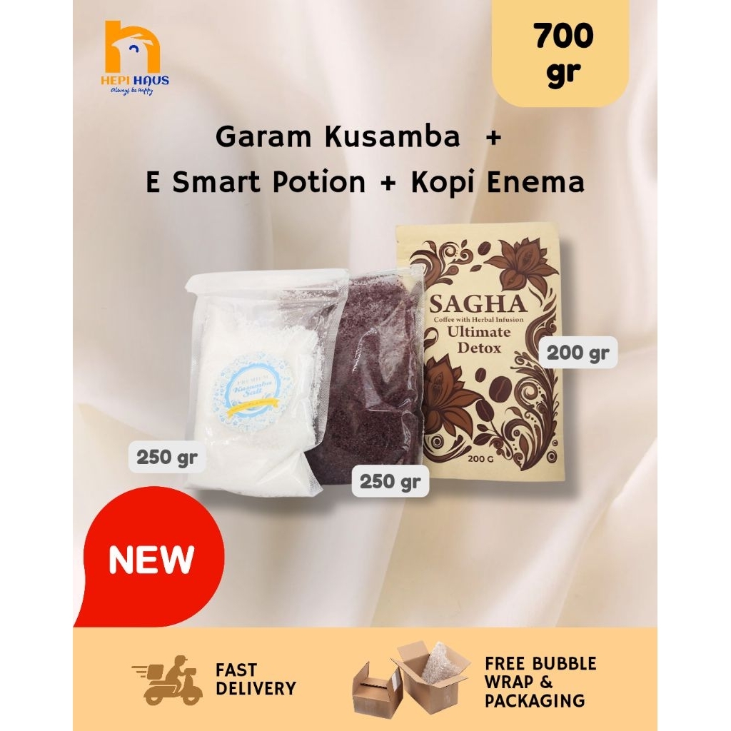 Jual Paket Enema Kopi + E Smart Potion + Garam Kusamba | Shopee Indonesia