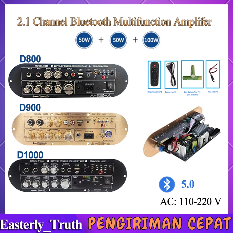 Jual D900/D800/D1000 High-Power Subwoofer BT Bluetooth Digital ...