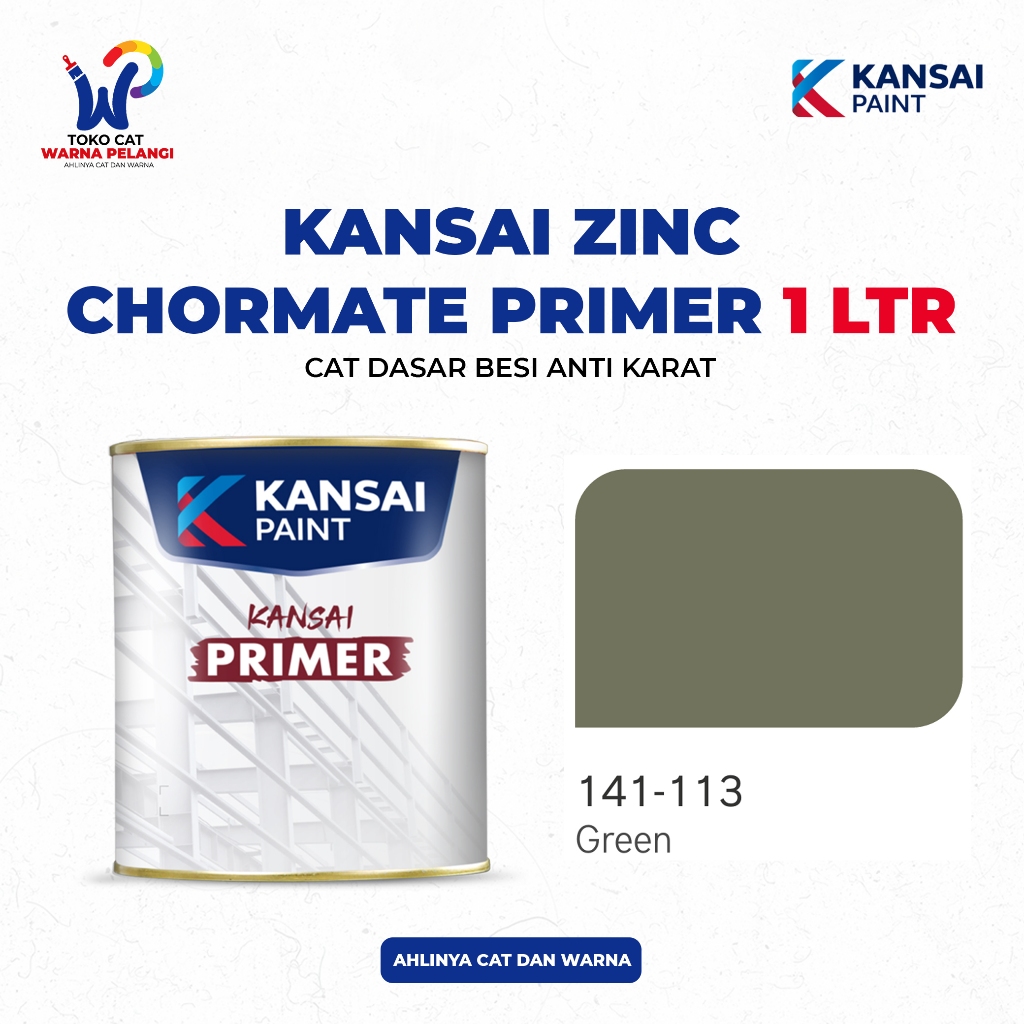 Jual Kansai Paint Zinc Chromate Primer Green 141-113 1 Kg dan 5 Kg ...