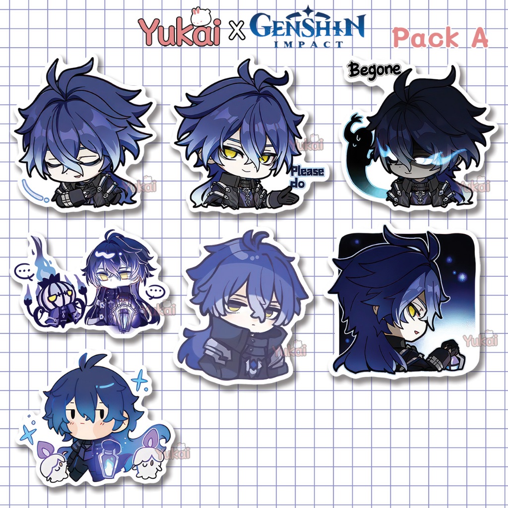 Jual Stiker Flins Genshin Impact Premium - Sticker Pack Anime ...