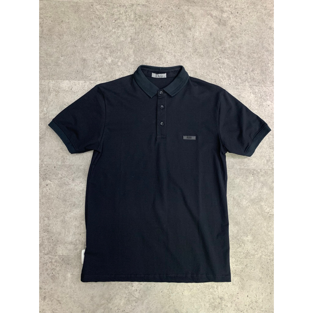 Jual kaos kerah Pria Logo Polos Reguler Bahan Lacos | Shopee Indonesia