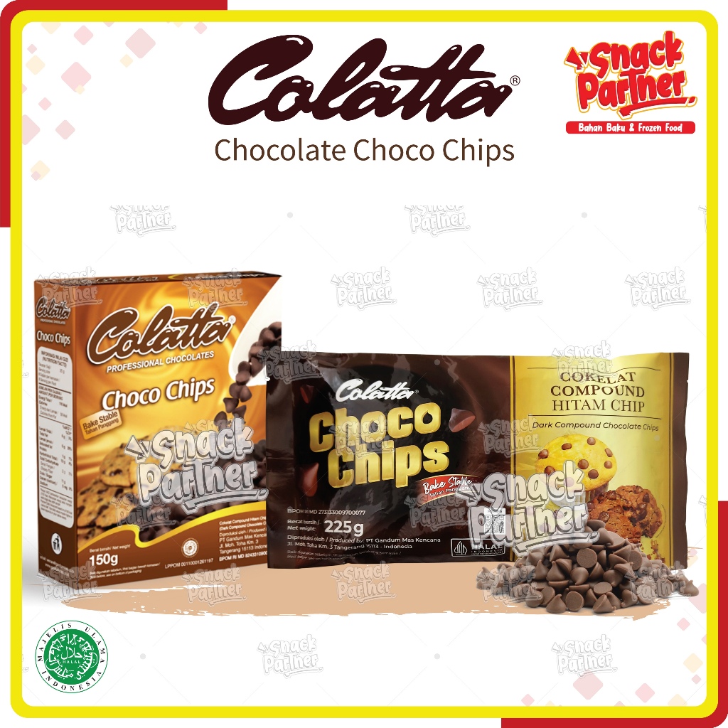 Jual COLATTA Choco Chips 150 / 225 GR - Topping Taburan Tabur Chocolate ...