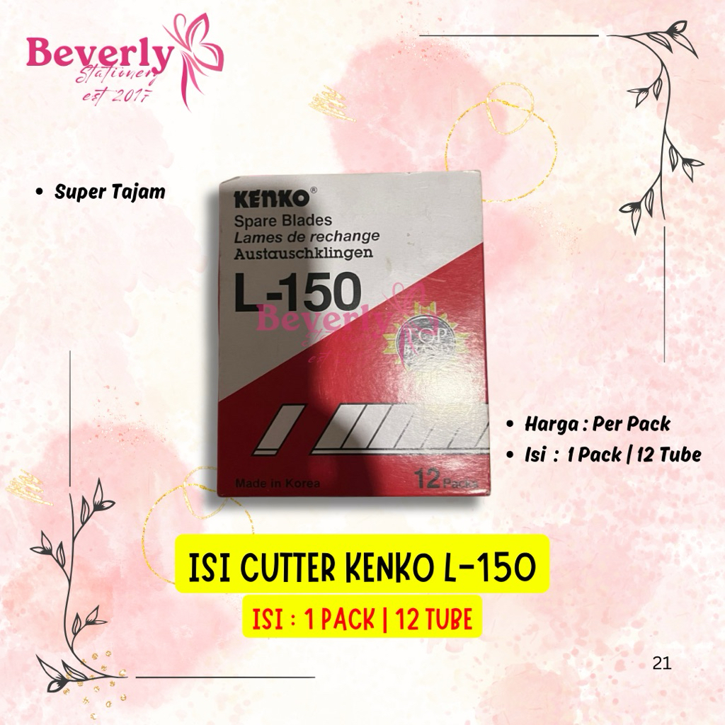 Jual [PACK] ISI CUTTER L-150 KENKO / REFILL CUTTER | Shopee Indonesia