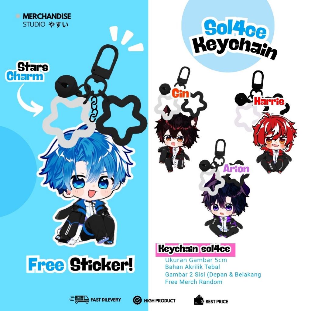 Jual RP3 - KEYCHAIN TAS NEW VERSION - HARRIS CAINE - MIKAZUKI ARION ...