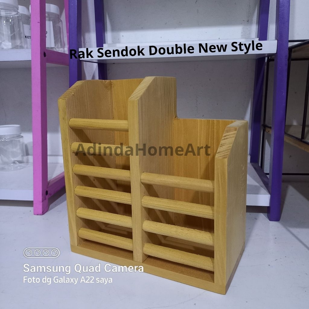 Jual Rak Sendok Dobuble New Style || Full Kayu Pinus Oven | Shopee ...