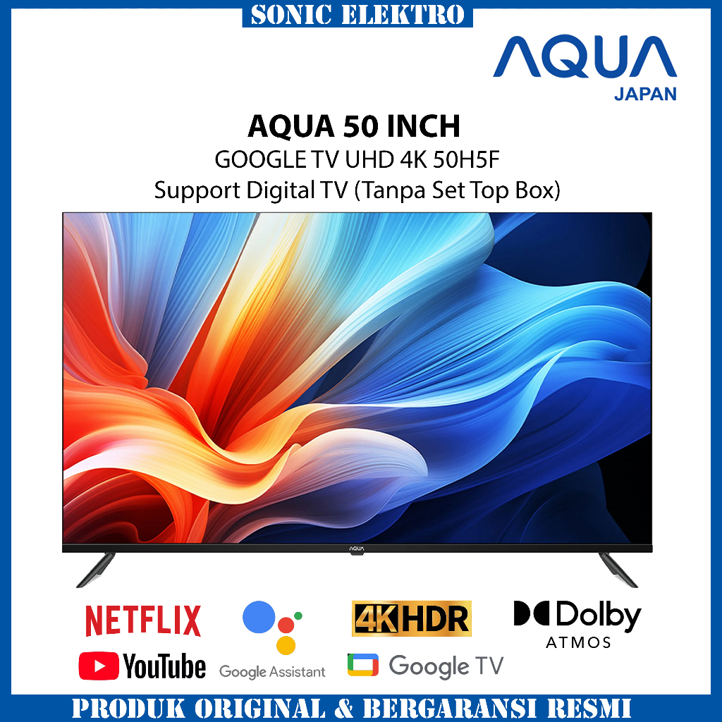 Jual TV AQUA GOOGLE TV 50 INCH 50H5F - 4K HDR - Youtube/Netflix - RAM ...