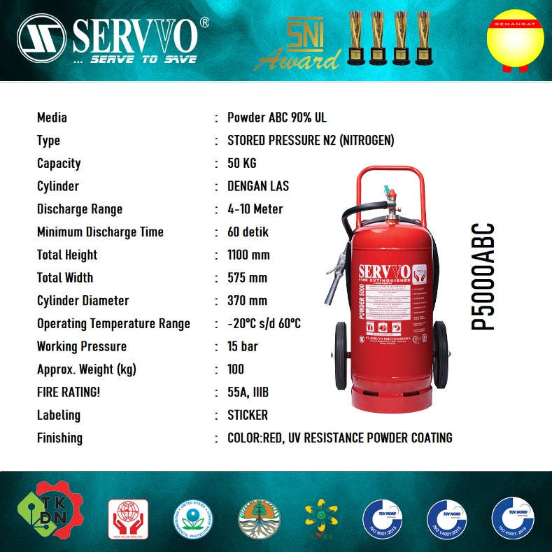 Jual Alat Pemadam Api - APAR Fire Extinguisher SERVVO Dry Chemical ...