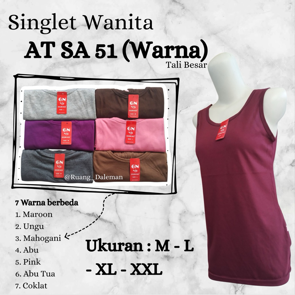 Jual TENGTOP WANITA , AT SA 51 , TENGTOP CEWEK WARNA | Shopee Indonesia