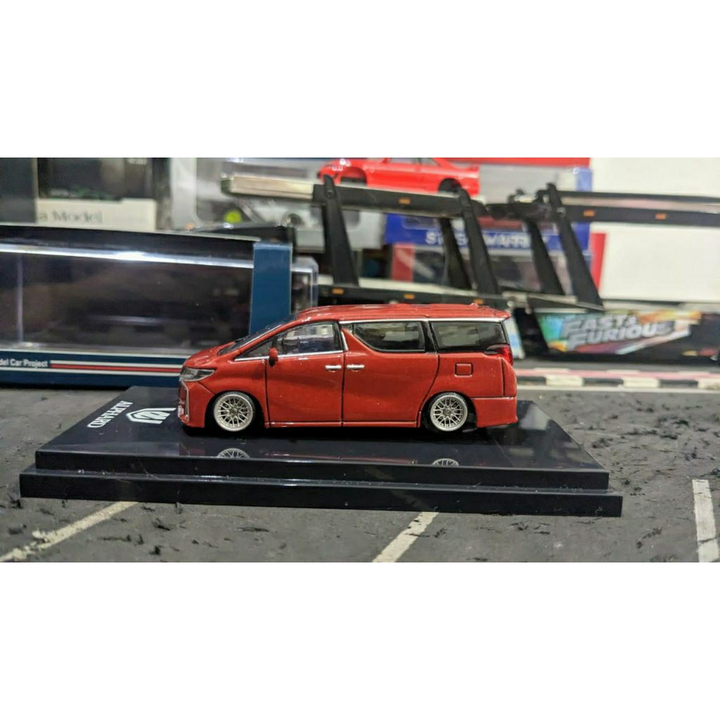 Jual Diecast Hobby Japan Toyota Alphard H30w Aero Dark Red Mica ...