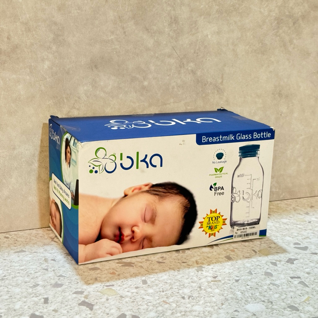 Jual 8 pcs Wadah Simpan ASI BKA - Botol Kaca ASI | Shopee Indonesia