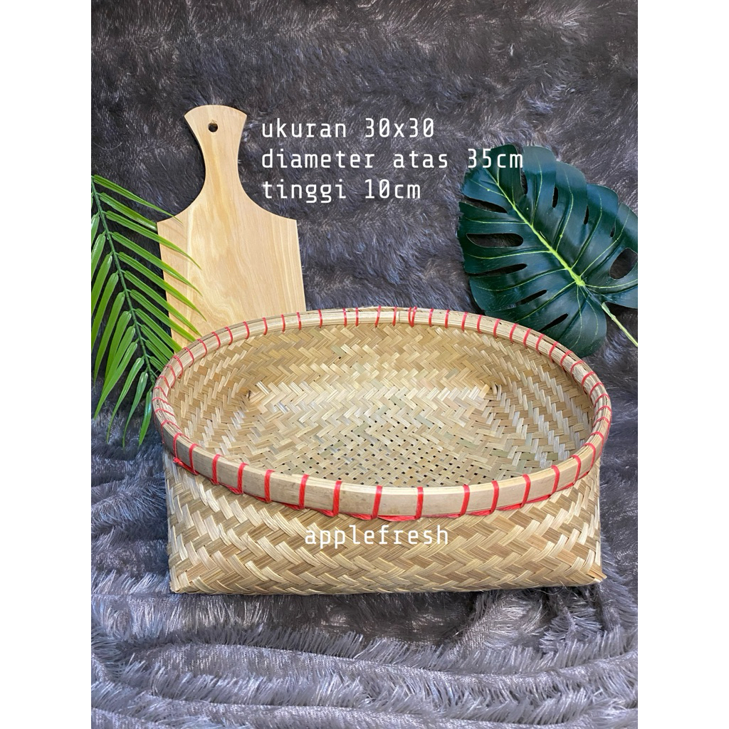 Jual Jual dunak bambu ukuran 30x30|Wakul bambu|Cething bambu murah ...