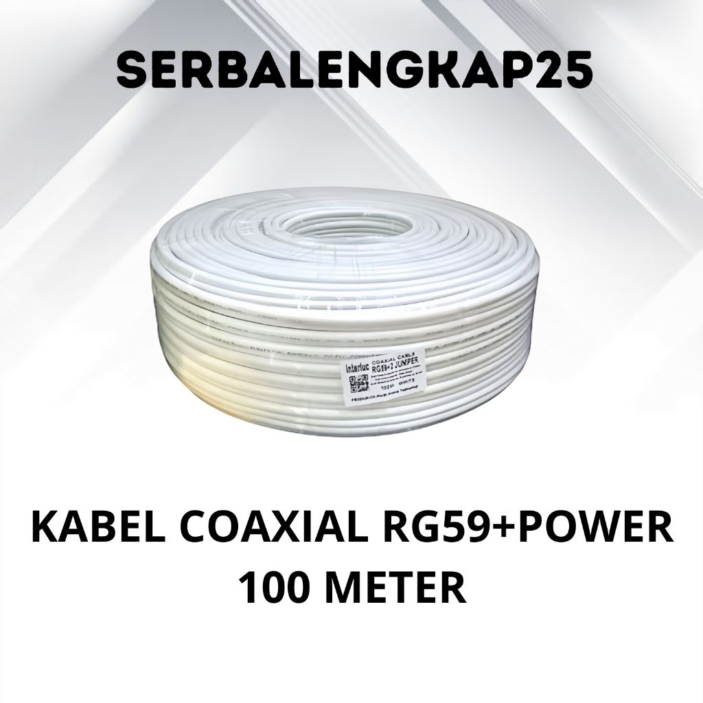 Jual KABEL COAXIAL RG59+POWER 100 METER | Shopee Indonesia