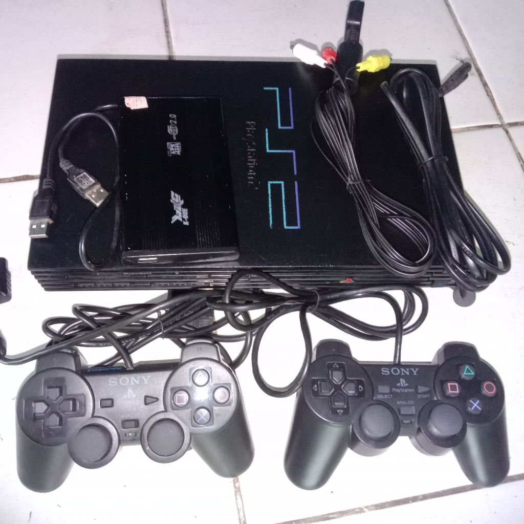 Jual PS2 Sony fullgame fulset upgrade matrik 5.0 hardisk 320gb 250 game ...