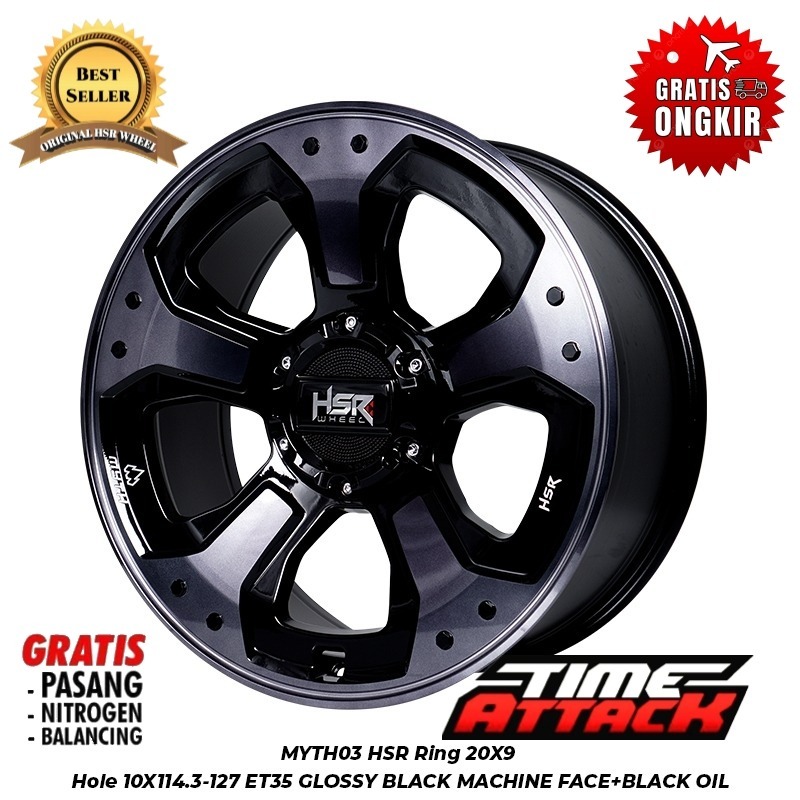 Jual Velg Mobil Mitsubishi Destinator R20 HSR WHEEL Tipe Myth03 Ring 20 ...
