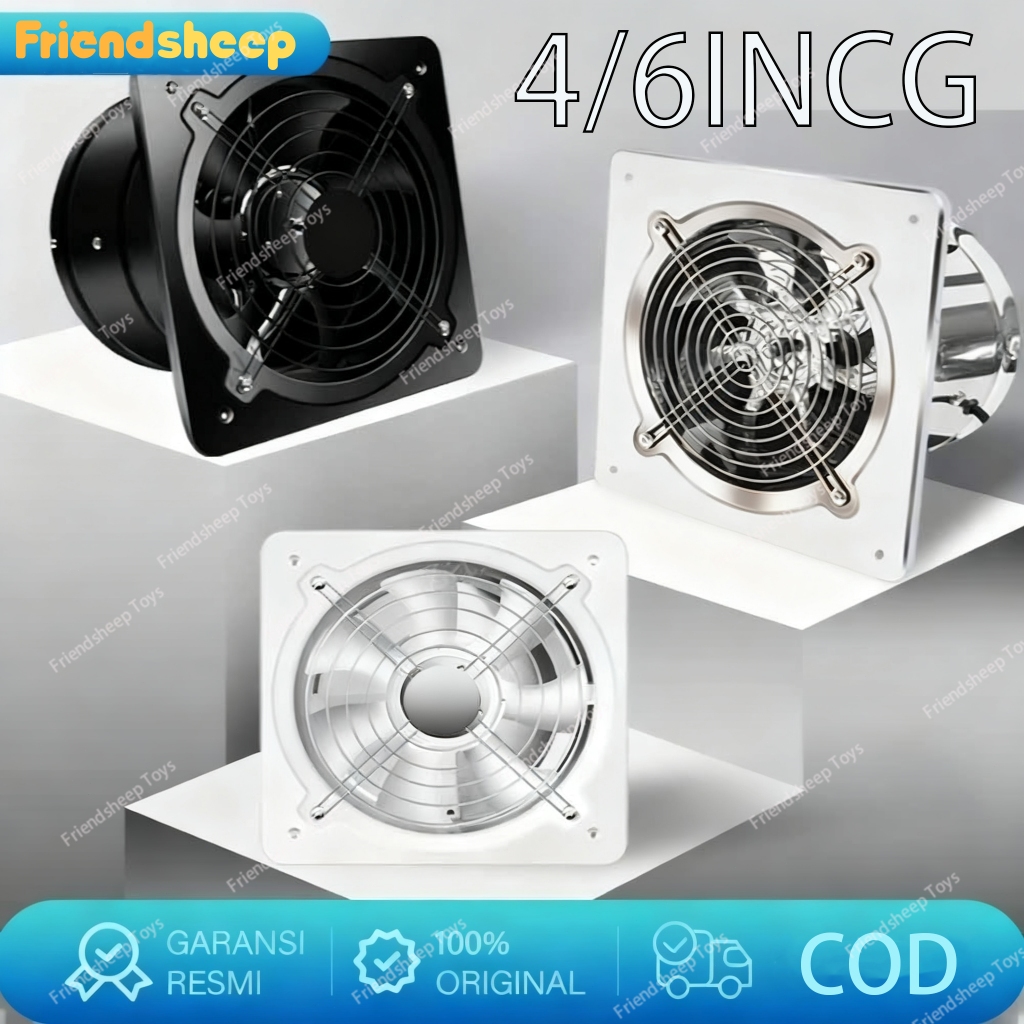 Jual 4/6 Inch Kipas Exhaust Ventilasi Dinding / Exhaust Fan Dinding ...