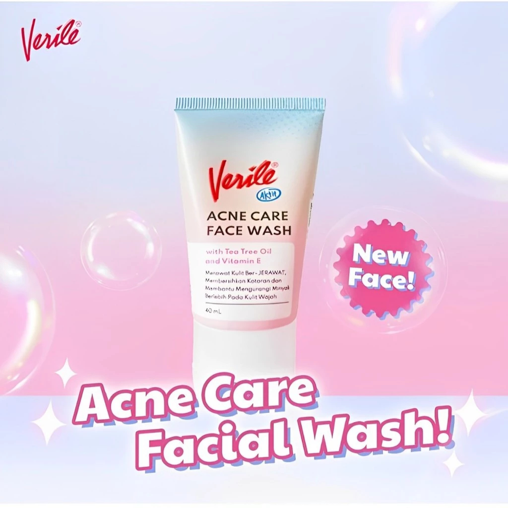 Jual Verile Acne Care Face Wash - 40ml | Shopee Indonesia