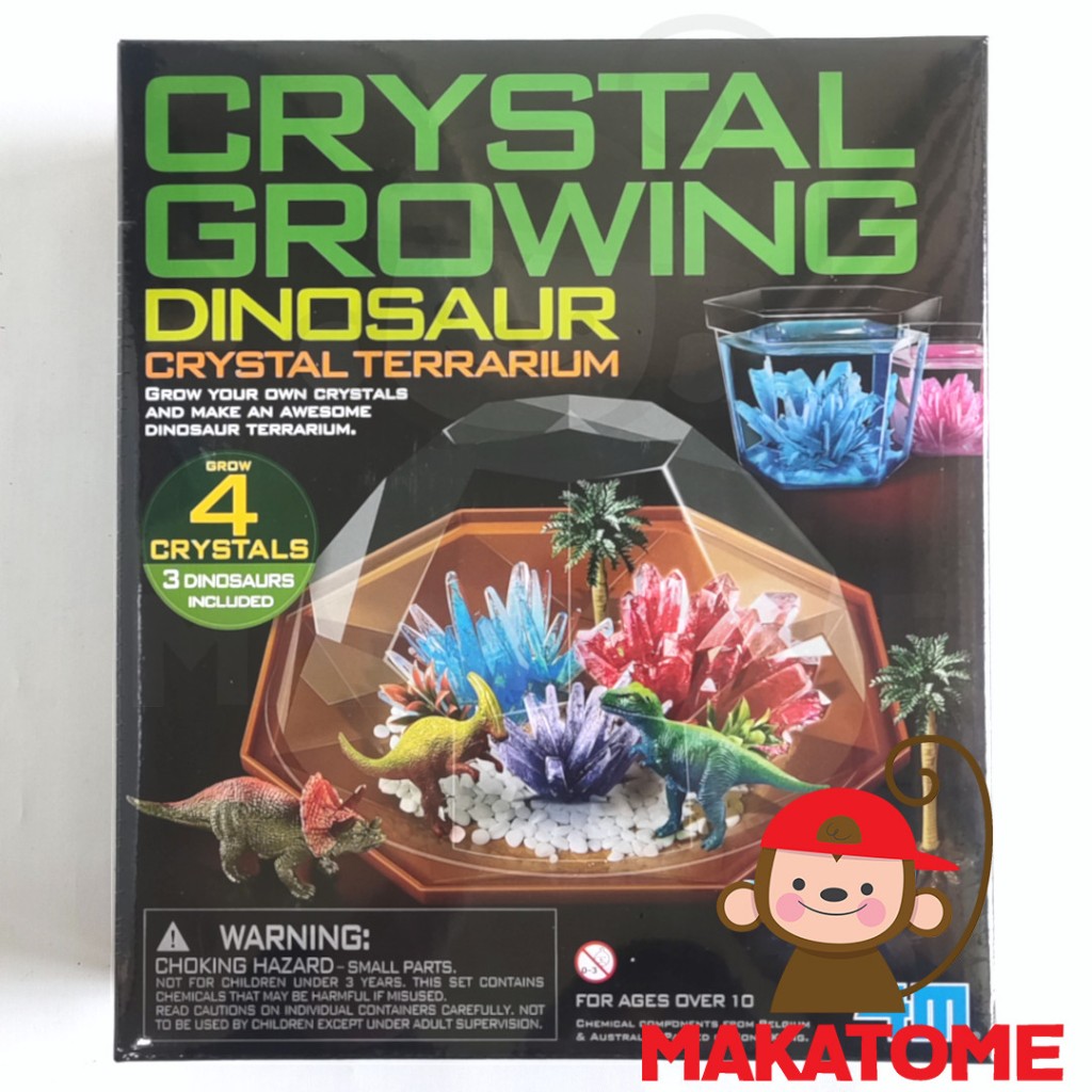 Jual 4M Crystal growing Dinosaurs crystal terrarium 4 grow membuat ...