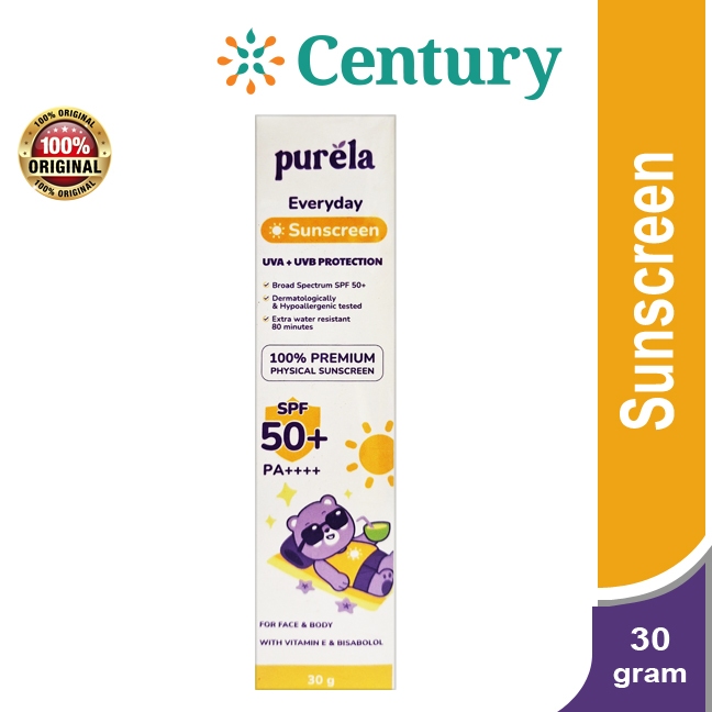 Jual PURELA SUNSCREEN SPF50+ 30GR / BABY SUN SCREEN / PERAWATAN BABY ...