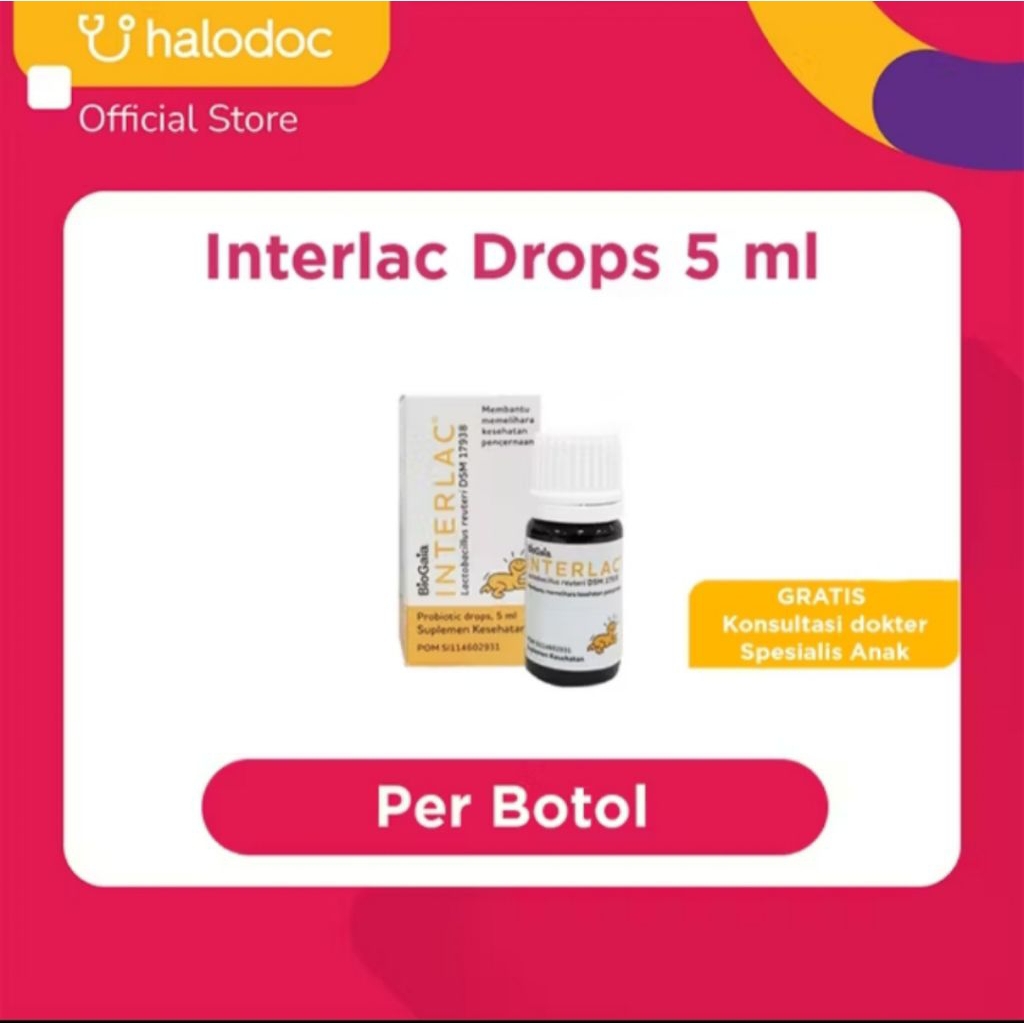 Jual Interlac Probiotik Drops 5ml Untuk Menjaga Kesehatan Saluran ...