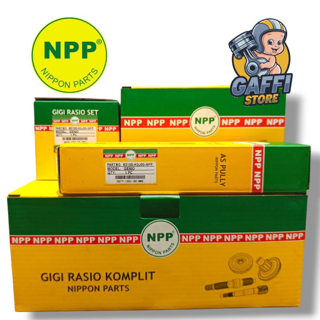 Jual GIGI RASIO KOMPLIT NPP KOJ GENIO BEAT DELUXE STREET SCOOPY K2F ...