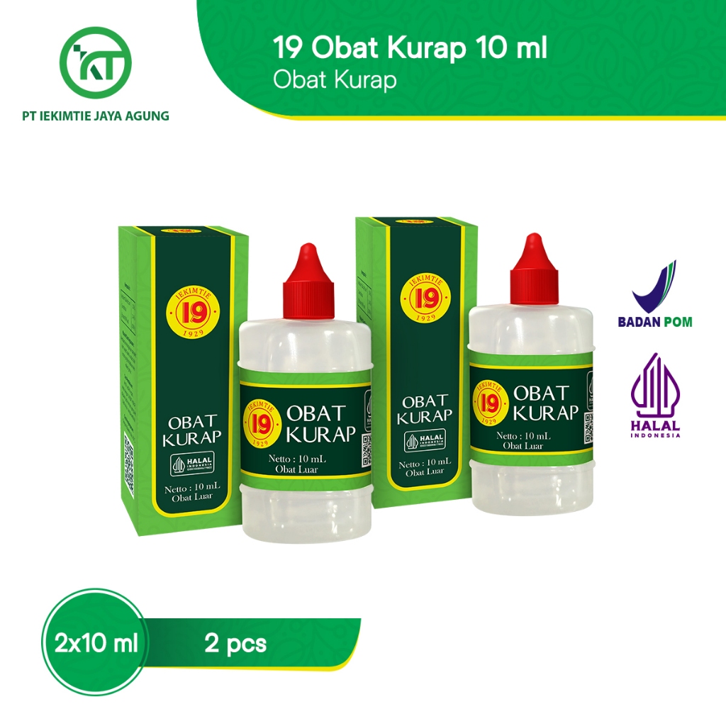 Jual [BUNDLE 2 PCS] Obat Kurap 19 I Kurap Cair Cap 19 IE KIM TIE I Obat ...