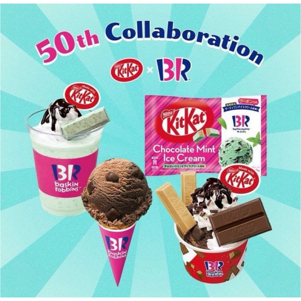 Jual kitkat x baskin robbins choco mint ice cream flavour limited ...