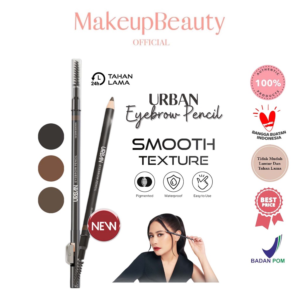 Jual IMPLORA Urban Eyebrow Pencil | Pensil Alis Black Brown Dark ...