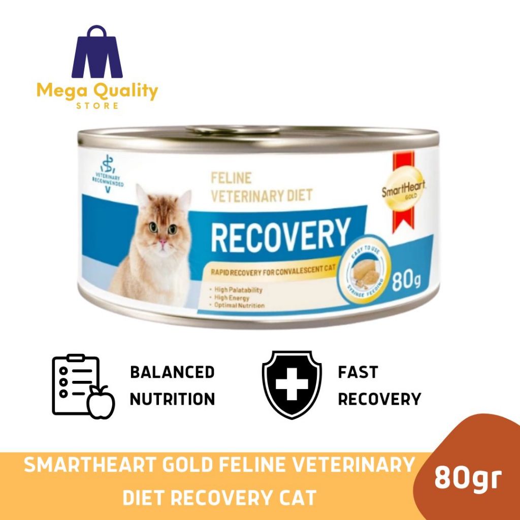 Jual SmartHeart Gold Feline Veterinary Diet Recovery Cat 80gr | Shopee ...