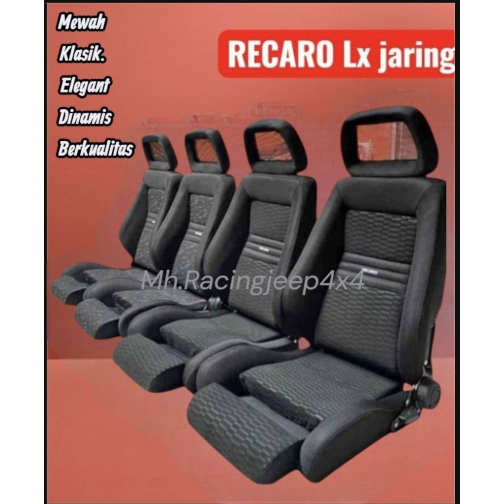 Jual JOK MOBIL RACING RECARO LX jaring slinder motif mobil Universal ...