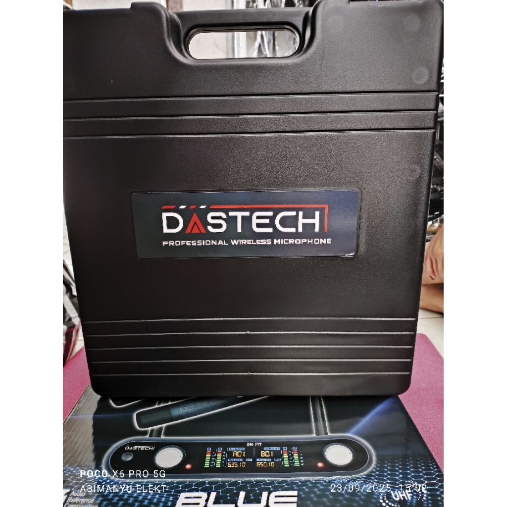 Jual Mic Wireless DASTECH DM 777 BLUE | Shopee Indonesia