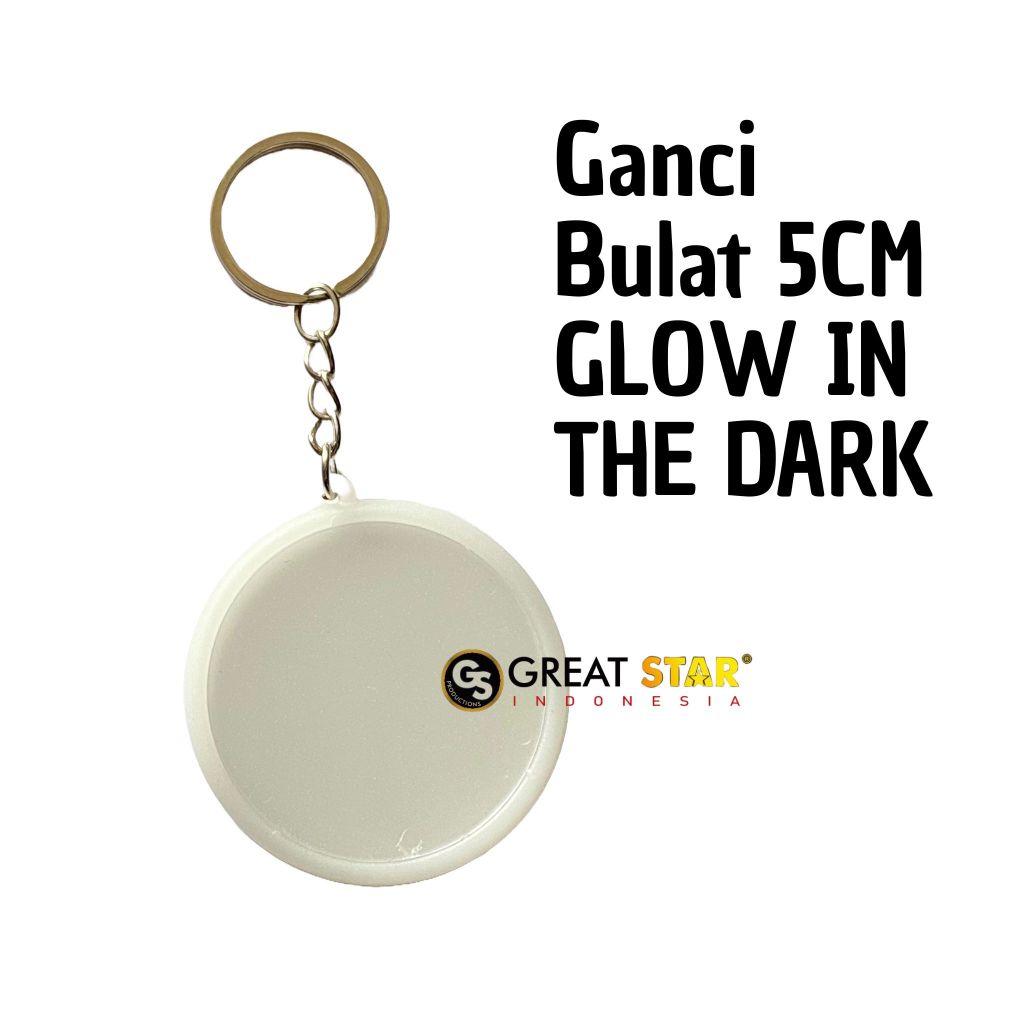 Jual GANCI BULAT 5CM GLOW IN THE DARK INSET PAPER 2 LENSA | Shopee ...