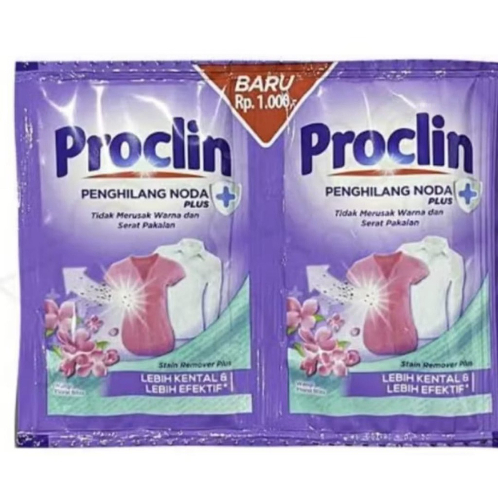 Jual Proclin Penghilang Noda Cairan Konsentrat Sachet Isi 24 Pcs ...
