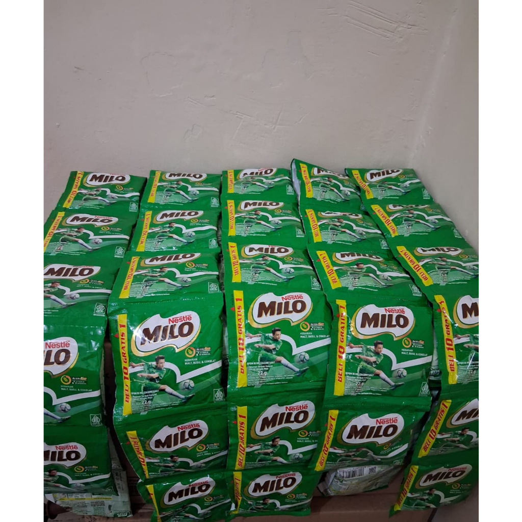 Jual MILO ACTIV GO SACHET 22 Gram ISI 10 PCS (1 Renceng) BELI 10 GRATIS ...