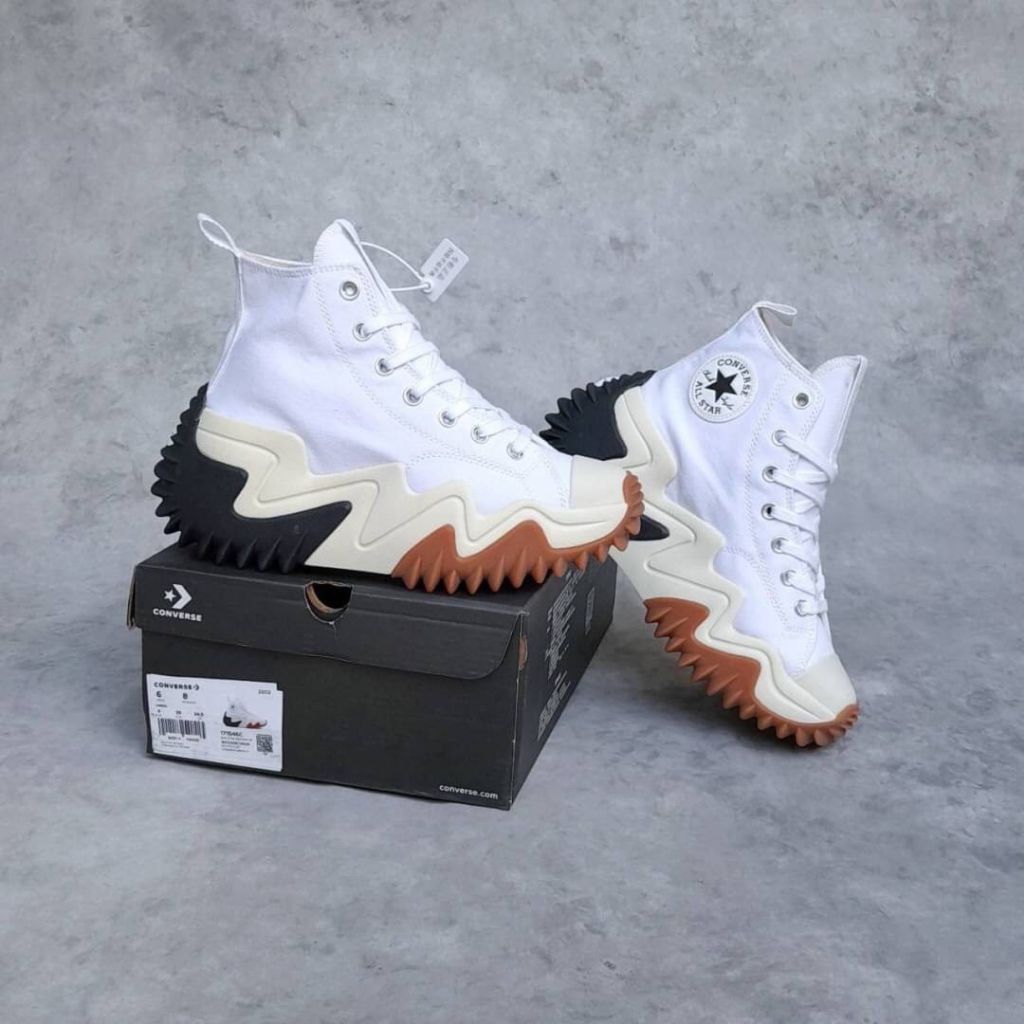 Jual ( FKSNKRS ) Sepatu Converse Run Star Motion Hi White gum | Shopee ...