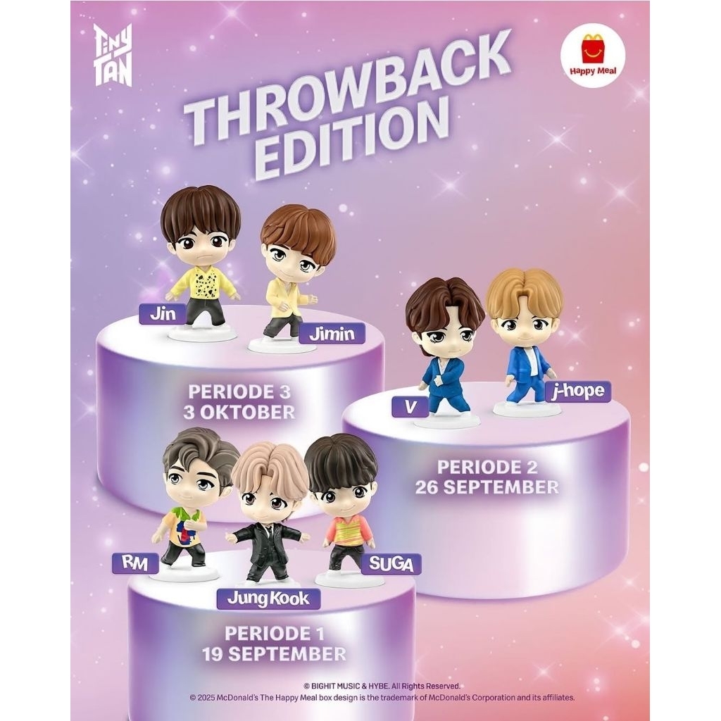 Jual (SEALED) Happy Meal MCD Tiny Tan Tinytan Doll BTS RM Jungkook Suga | Shopee Indonesia